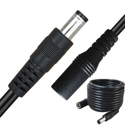 China 1M 2M 3M Male to Female 5.5X2.1mm DC Jack Power Supply Extension Charger Cable for CCTV Camera Led Strip for sale