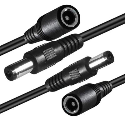 China Male to Female 5.52x1 5.5x2.5 3.5x1.35 4.0x1.7mm DC Power Extension Cable for CCTV Camera LED Light for sale