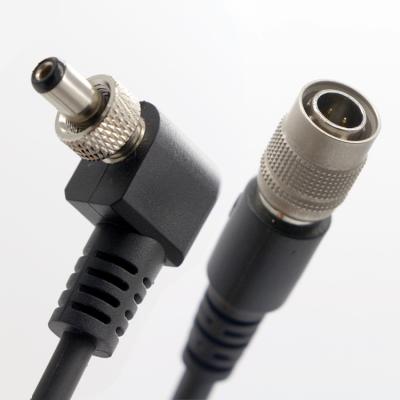 China 90 Degree Right Angle Male to Female 5.5x2.1mm 5525 DC Screw Power Charger Cable for sale