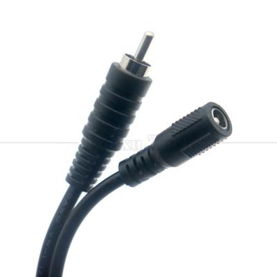 China RCA Male to DC 5.5x2.5mm 5.5x2.1mm Female Plug Barrel Jack 12V DC Pedal Power Cable for sale