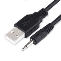 China 1M USB to 3.5mm 2 ploes Aux Audio Jack Connector Charging Cable for Speaker Phone for sale
