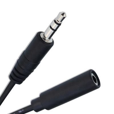 China 1m 3m 5m 3 Poles Trs Male to Female 3.5mm Audio Jack Cable for sale