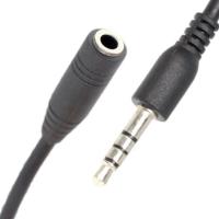 China 3.5mm Jack TRRS Male To 3.5mm Jack TRRS Female Stereo Aux Audio Extension Cable for sale