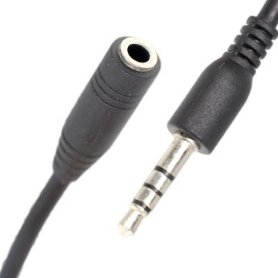 China 3.5mm Jack TRRS Male To 3.5mm Jack TRRS Female Stereo Aux Audio Extension Cable for sale