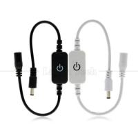 China 12v 24v Touch Controller Male to Female DC 5.5x2.1mm on off Dimmer Switch for LED Strip Lights for sale