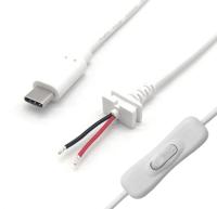 China Power ON OFF  USB Type C Switch  Cable for Led Lamp Light for sale