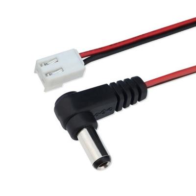 China Custom OEM DC Barrel Jack to JST XH 2 Pin 2.54 Pitch Power Cable for sale