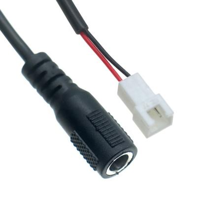 China OEM Customization DC Female 5.5x2.1mm Barrel Jack to JST 2 PIN XH 2.54mm Pitch Female Connector Harness Cable for sale