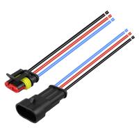China AMP Waterproof Copper Core Automotive Connector Plug Male Female Wiring Harness for sale
