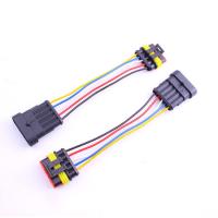 China AMP Waterproof Copper Core Automotive Connector Plug Male Female Wiring Harness for sale
