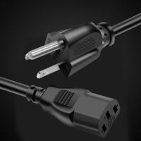 China 1m 2m 3m 5m 10m Universal 3 Prong NEMA 5-15P to IEC C13 AC Power Cord for PC Monitor Printer TV Desktop for sale