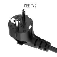 China VDE Pure Cooper 5A 10A/250V CEE 7/7 to C13 EU Plug AC Power Cord Cable for Computerr TV Printer for sale