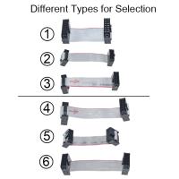 China Customized 6P 8P 10P 14P 16P 20P 26P 34P 40P 1.27mm 1.0mm  2.0mm 2.54mm Pitch IDC Flat Ribbon Cable for sale