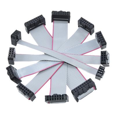 China Customized 6P 8P 10P 14P 16P 20P 26P 34P 40P 1.27mm 1.0mm  2.0mm 2.54mm Pitch IDC Flat Ribbon Cable for sale