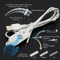 China 5V USB Switch Stepless Dimmer Cable For Led Strip Lamp for sale