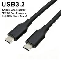 China 4K HD Video 60W PD Charging USB3.2 Gen2 Type C to Type C Data Cable for Phone Laptop for sale
