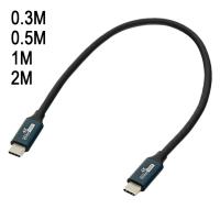 China USB 3.2 Gen 2 Type C To Type C Cable 100W PD Fast Charging E-Marker Chip Full Function Data Sync Cable Dual Head USB C Cable for sale