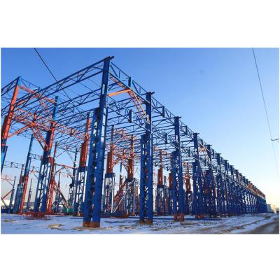 China Customized Galvanized Prefabricated Steel Structure Building with Strength Bolt Connection for sale