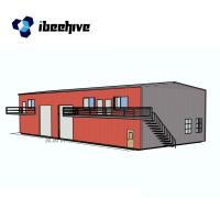 China Prefabricated Long Span Single / Double Slope Roof Steel Structure Warehouse For Storage for sale