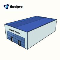 China Prefab Q235B Portal Frame Buildings Metal Garages Storage for sale