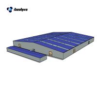 China Q355 Metal Frame Structure Prefab Garage Workshop Shop Buildings for sale