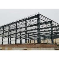 China Painted Modern Q235 / Q345 Steel Workshop Building Construction for sale