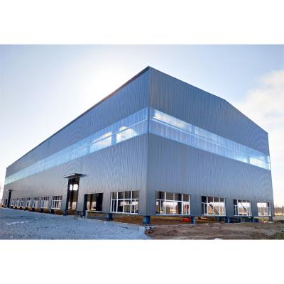 China Galvanised Pvc Window Workshop Steel Structure Lightweight Frame Construction for sale