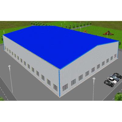 China Q345B Steel Customized Prefabricated Commercial Buildings Industrial Wide Span Steel Warehouse for sale