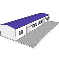 China Wind Resistant Prefab Steel Structure , Prefabricated Industrial Shed Warehouse Buildings for sale