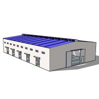 China Wind Resistant Prefab Steel Structure , Prefabricated Industrial Shed Warehouse Buildings for sale