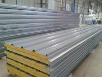 China Glass Wool Insulated Roof Panels Foam Insulation Panels 80Mm Thickness for sale