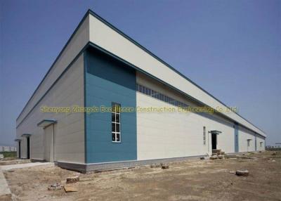 China Waterproof Warehouse Steel Structure Grade Q235B / Q345B Prefab Warehouse for sale