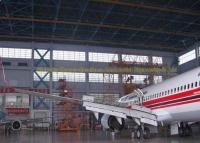 China Large Span Structurel Steel Airplane Hangars With Frame Use Life 50 Years for sale