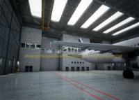 China Light Weight Steel Hangar Buildings Roofing System Large Span Building Arch Hangar for sale