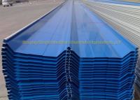 China Long Span Color Coated Metal Corrugated Roofing Sheets / PPGI Roof Steel Panels for sale