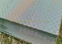 China SGS Galvanized Checker Plate Metal Flooring Sheets ASTM A36 A283GRC for sale