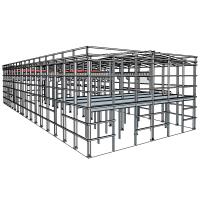 China Bolt Connection Galvanized Prefabricated Steel Structures Warehouse Aws D1.1 Welding for sale
