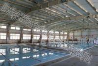 China Pre Engineered Steel Structure Swimming Pool Roof With Steel Sheet Roof Panel for sale