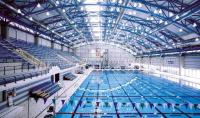 China Pre Engineered Steel Structure Swimming Pool Roof With Steel Sheet Roof Panel for sale