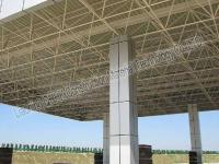 China Metal Building Curved Steel Roof Trusses High Anti Rust Performance for sale