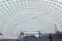 China Metal Building Curved Steel Roof Trusses High Anti Rust Performance for sale