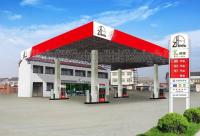 China Space Frame Steel Structure Fast Building Gas Petrol Station Construction for sale