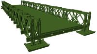 China High Performance Temporary Modular Bridge Construction Painting / HDG Surface for sale