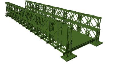 China Professional Temporary Bailey Bridge Steel Structure Customized AWS Approved for sale