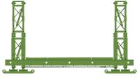 China Double Row / Layer Modular Bridge Construction Temporary Bridge Structures for sale