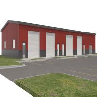 China Prefab Portable Steel Frame Workshop Buildings With Light Steel Structure for sale