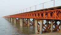 China Single Row/Double Row Temporary Modular truss bridge Steel Bailey Bridge for sale