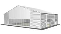 China Q345b Grade Sandwich Panel Wall Prebuilt Metal Garage for sale