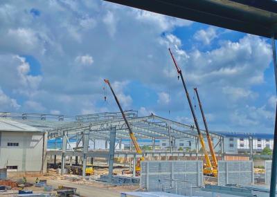 China Construction Q235 Q345 QHHK Prefab Warehouse Buildings Prefabricated Industrial Steel Structure Warehouse for sale