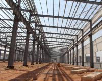 China Galvanized Against Earthquakes Metal Structure Warehouse Steel Portal Frame for sale